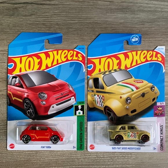 Toys | Hot Wheels 6s Fiat 500d Modificado Fiat 500e 2 Car Hotwheels ...